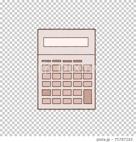 Dull pink simple calculator - Stock Illustration [75787183] - PIXTA
