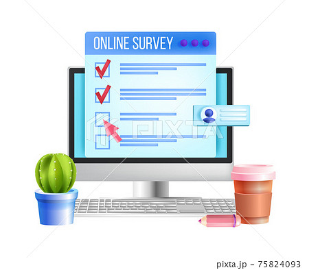 Computer Survey Clipart