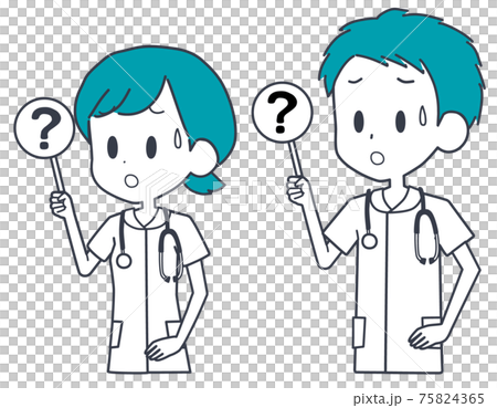 Nurse question question set - Stock Illustration [75824365] - PIXTA