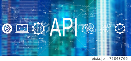 API - application programming interface concept...の写真素材 [75843766] - PIXTA