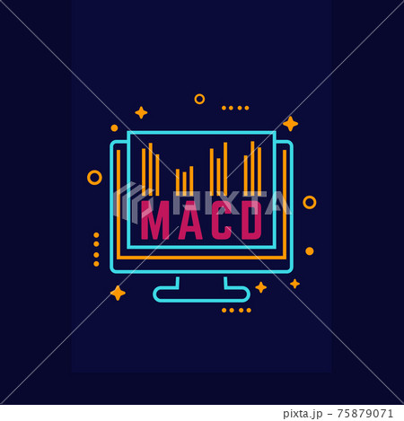 MACD trading indicator vector iconのイラスト素材 [75879071] - PIXTA