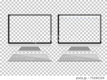 Desktop PC template - Stock Illustration [75890104] - PIXTA