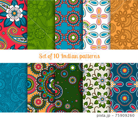 Indian Flower Patterns