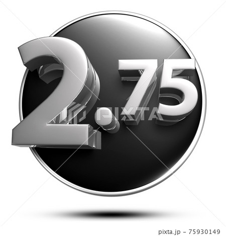 numbers 2.75.のイラスト素材 [75930149] - PIXTA