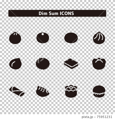 Dim sum icon set - Stock Illustration [75951231] - PIXTA