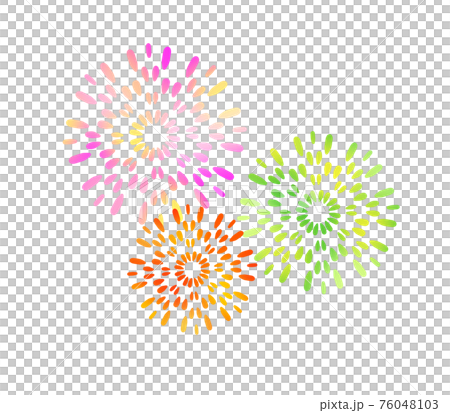 Cute fireworks - Stock Illustration [76048103] - PIXTA