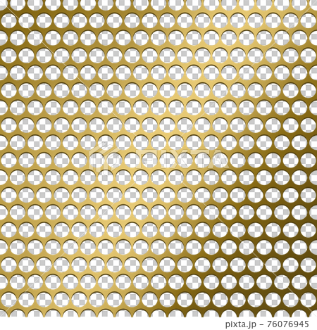 Punching metal background gold - Stock Illustration [76076945] - PIXTA