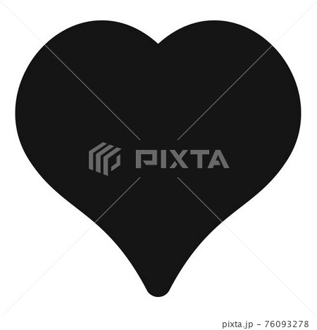 Magnanimous heart icon, simple style.のイラスト素材 [76093278] - PIXTA