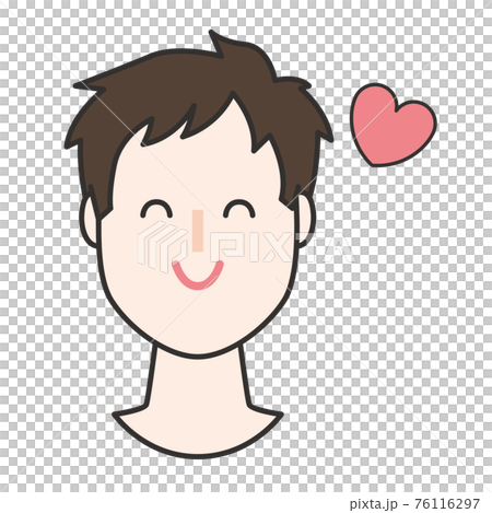 Illustration of a smiling man - Stock Illustration [76116297] - PIXTA