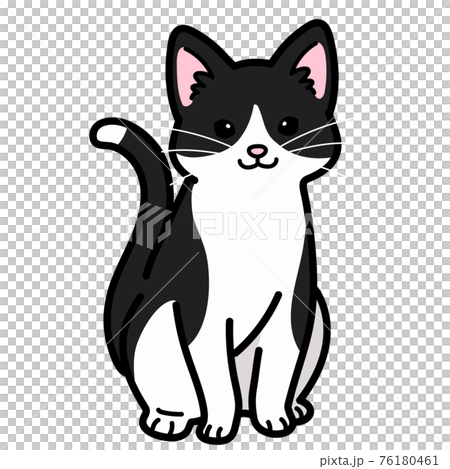 Illustration of a simple and cute Hachiware cat... - Stock Illustration ...