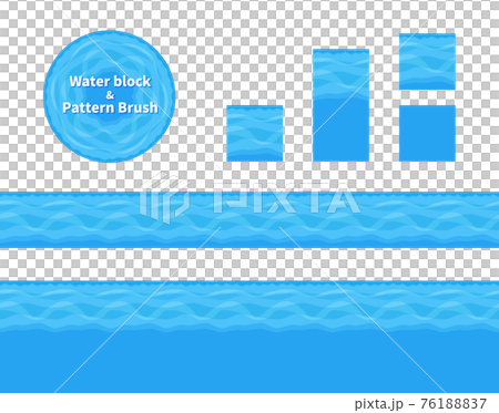 Side-scrolling game water cross section... - Stock Illustration ...