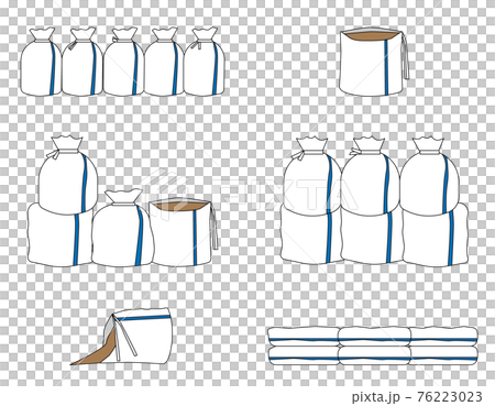 Sandbags_sandbags - Stock Illustration [76223023] - PIXTA