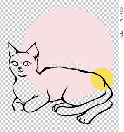 Spring cat - Stock Illustration [76294783] - PIXTA