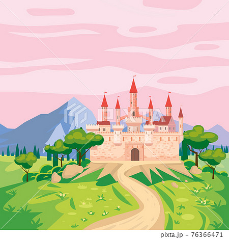 Palace Cartoon Scenery Backgrounds