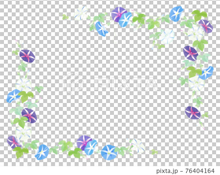 Asagao's frame - Stock Illustration [76404164] - PIXTA