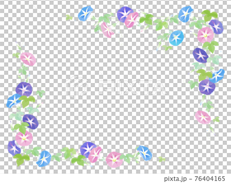 Asagao's frame - Stock Illustration [76404165] - PIXTA