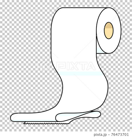 Toilet paper with too much paper - Stock Illustration [76473701] - PIXTA