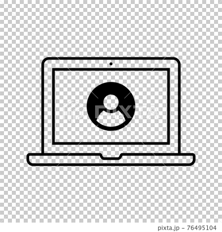 Account user profile PC icon (line version) - Stock Illustration ...