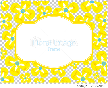 Colorful flower message card background frame - Stock Illustration ...