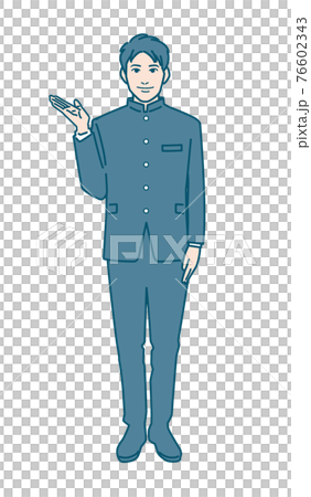 Vector illustration of male students - Stock Illustration [76602343 ...