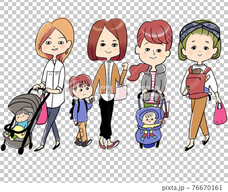 Female mom character avatar - Stock Illustration [76670161] - PIXTA