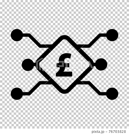 Digital pound sign icon vector currency symbol... - Stock Illustration ...