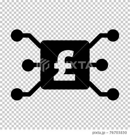 Digital pound currency icon vector symbol for... - Stock Illustration ...