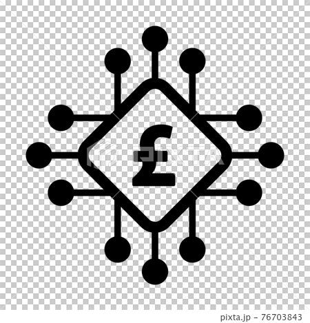 Digital pound currency icon vector symbol for... - Stock Illustration ...