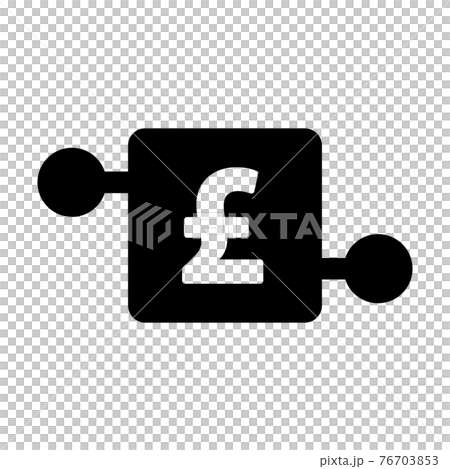 Digital pound sign icon vector currency symbol... - Stock Illustration ...