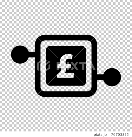 Digital pound money icon vector currency symbol... - Stock Illustration ...