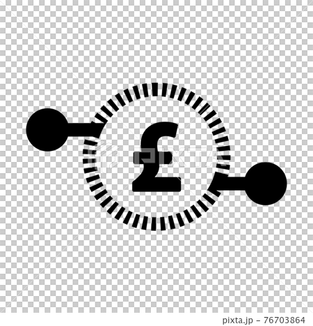 Digital pound sign icon vector currency symbol... - Stock Illustration ...