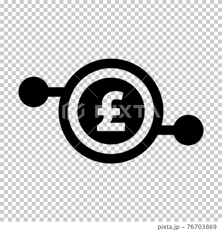Digital pound icon vector currency symbol for... - Stock Illustration ...