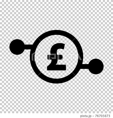 Digital pound sign icon vector currency symbol... - Stock Illustration ...
