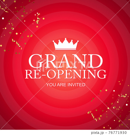 Grand Opening congratulation background card...のイラスト素材 [76771930] - PIXTA
