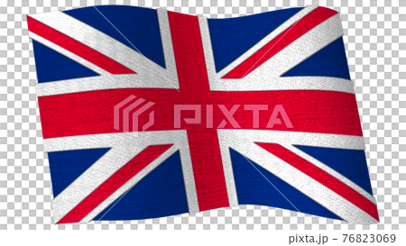 Union Jack fluttering in the wind - Stock Illustration [76823069] - PIXTA