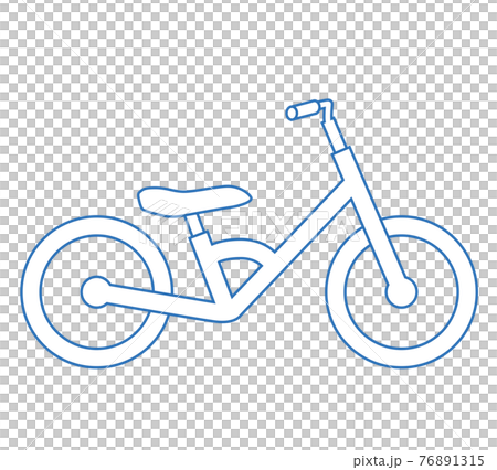 Kick bike line drawing illustration for... - Stock Illustration ...