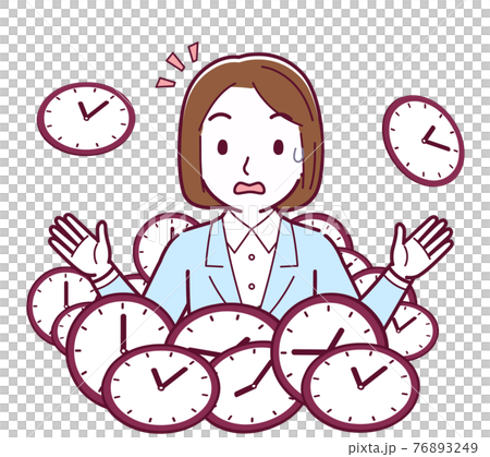 People who don't have enough time - Stock Illustration [76893249] - PIXTA
