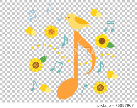 Summer music image illustrations, musical notes... - Stock Illustration ...