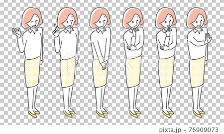 Isometric woman - Stock Illustration [76909073] - PIXTA
