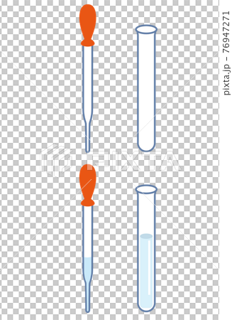 Illustration material of dropper and test tube - Stock Illustration ...