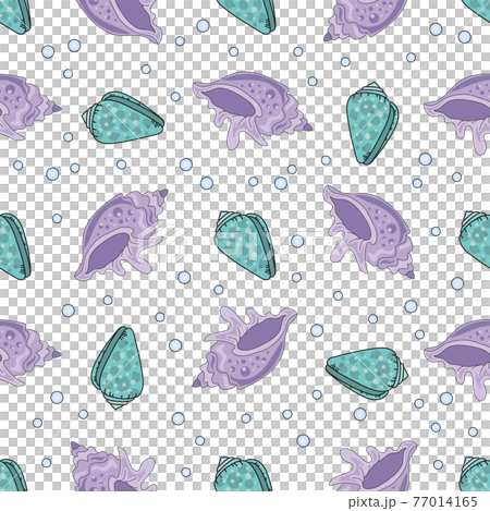 PURPLE SHELL Tropical Sea Ocean Underwater... - Stock Illustration ...