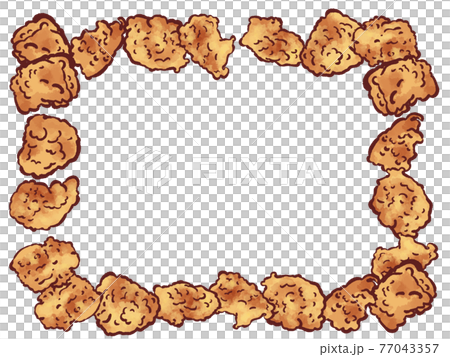 Fried rectangular frame with pen drawing... - Stock Illustration ...