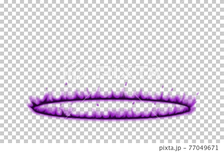Dark purple flame magic circle - Stock Illustration [77049671] - PIXTA