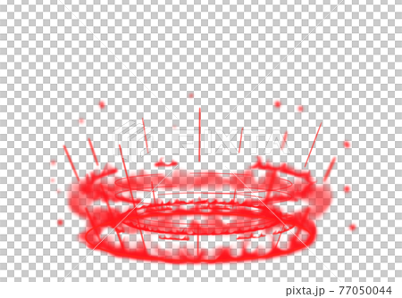 Red flame magic circle - Stock Illustration [77050044] - PIXTA