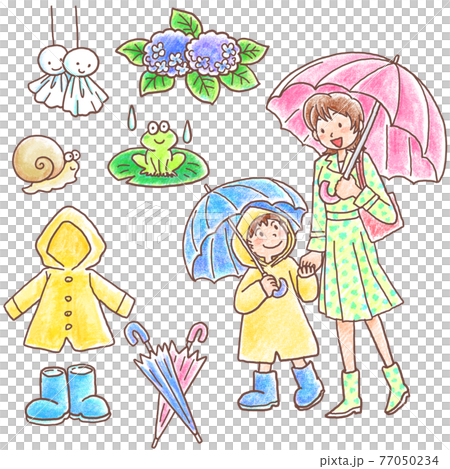 June image_crayon style - Stock Illustration [77050234] - PIXTA