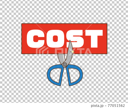 Image illustration of cost cut - Stock Illustration [77051562] - PIXTA