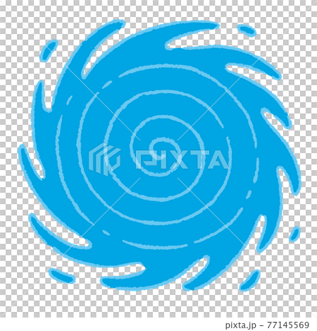 typhoon, white background, vector - Stock Illustration [77145569] - PIXTA