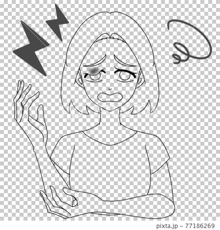 Stye line drawing - Stock Illustration [77186269] - PIXTA