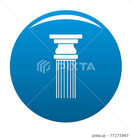 Rectangular column icon blue vectorのイラスト素材 [77275967] - PIXTA