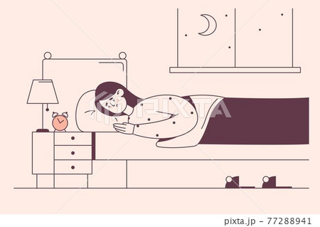 Sleep disorder, insomnia conceptのイラスト素材 [77288941] - PIXTA